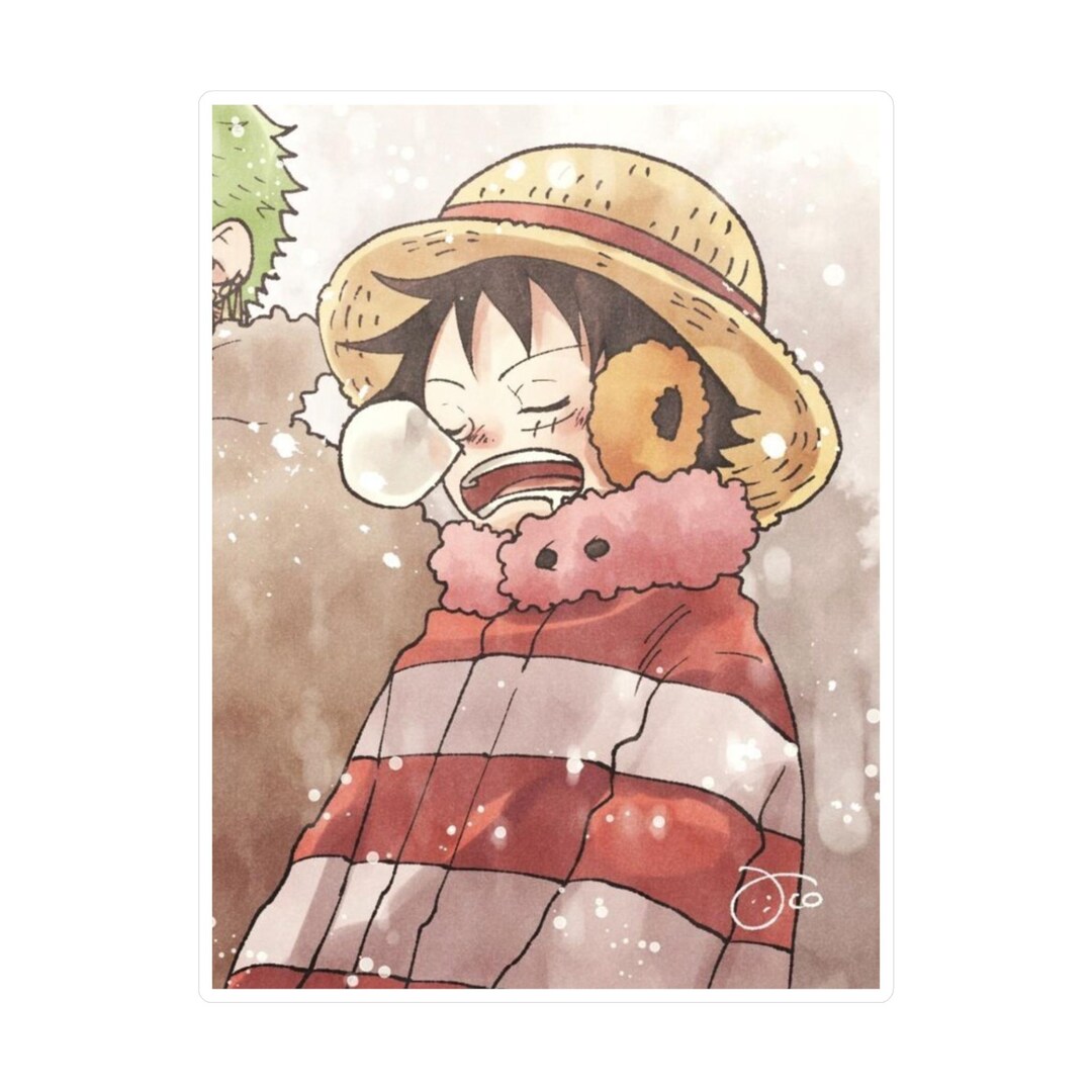 One Piece Luffy Christmas Shinokuni Island Land of Death Vinyl Decal ...