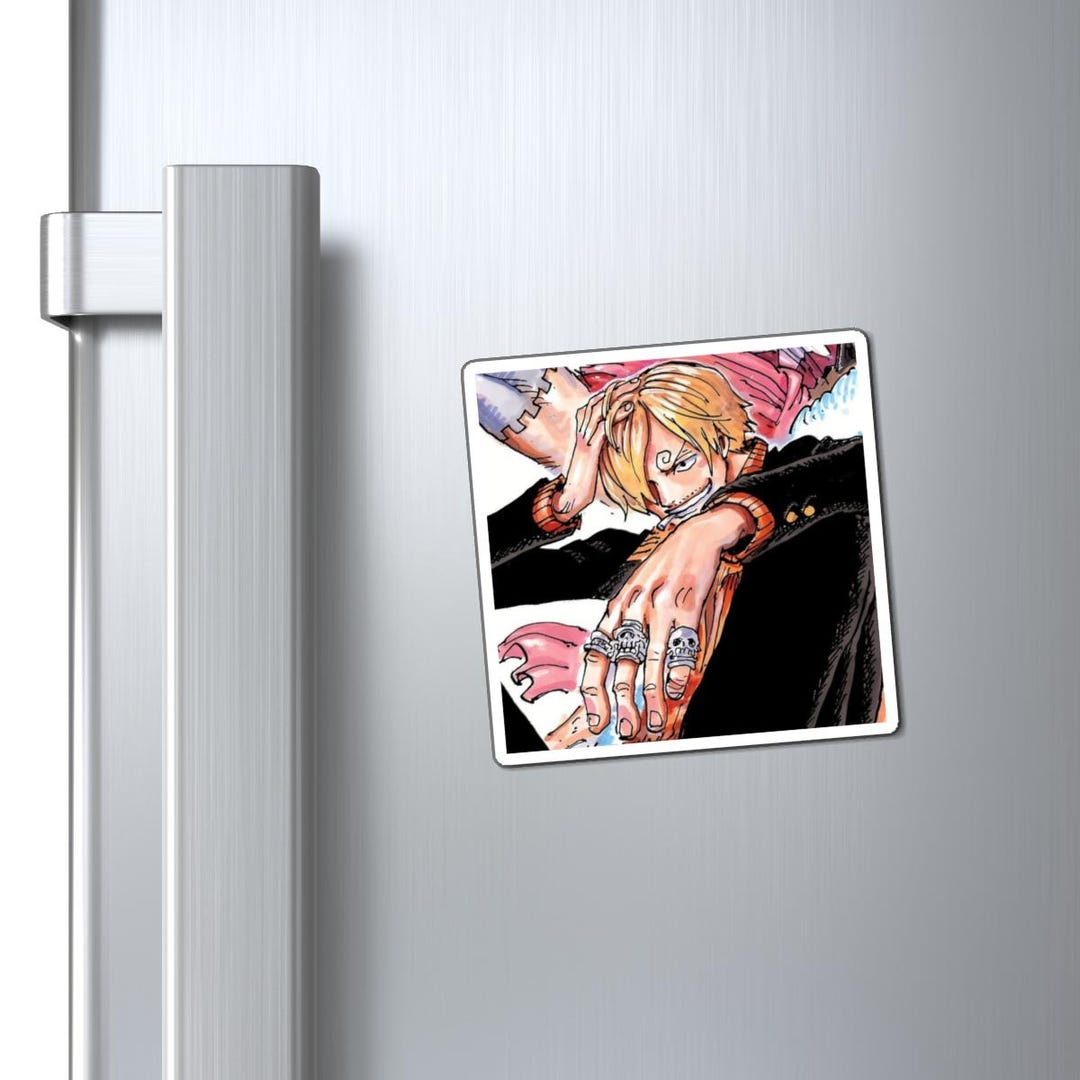 Sanji One Piece Anime Magnet Fridge & Car Magnet, One Piece Fan Gift ...