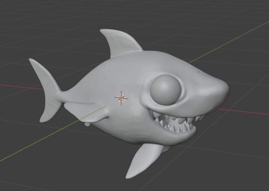 Cartoon Monster Shark 3D Model – Fun & Fierce Printable Design! (STL ...