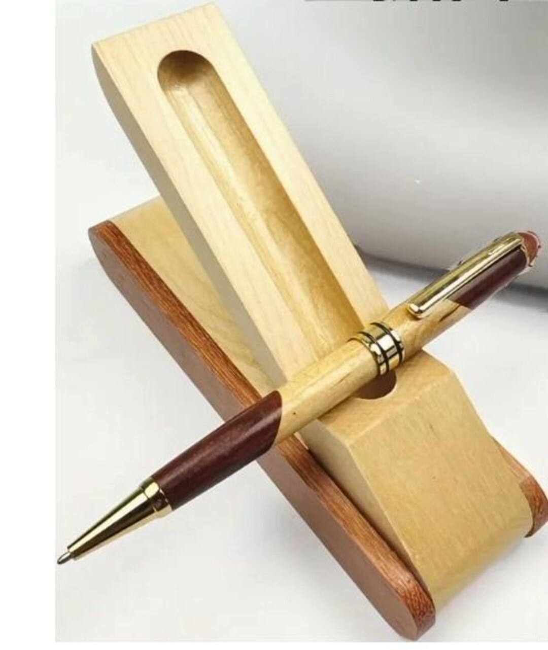Box for Pens, Mechanical Pencils and Nibs in 2-tone Hardwood - Etsy Canada