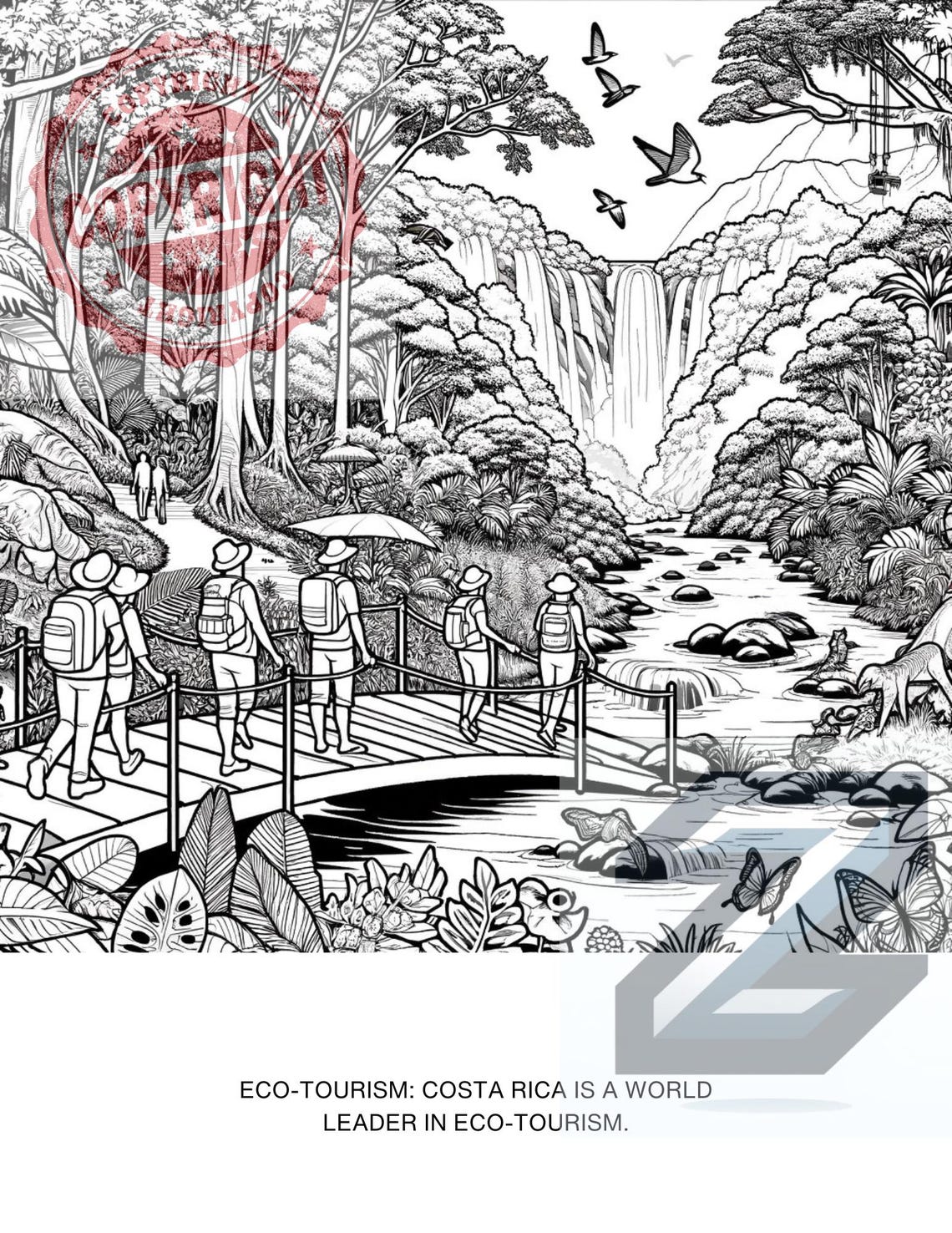Pura Vida Costa Rica Coloring Pages: Nature and Culture to Color and ...
