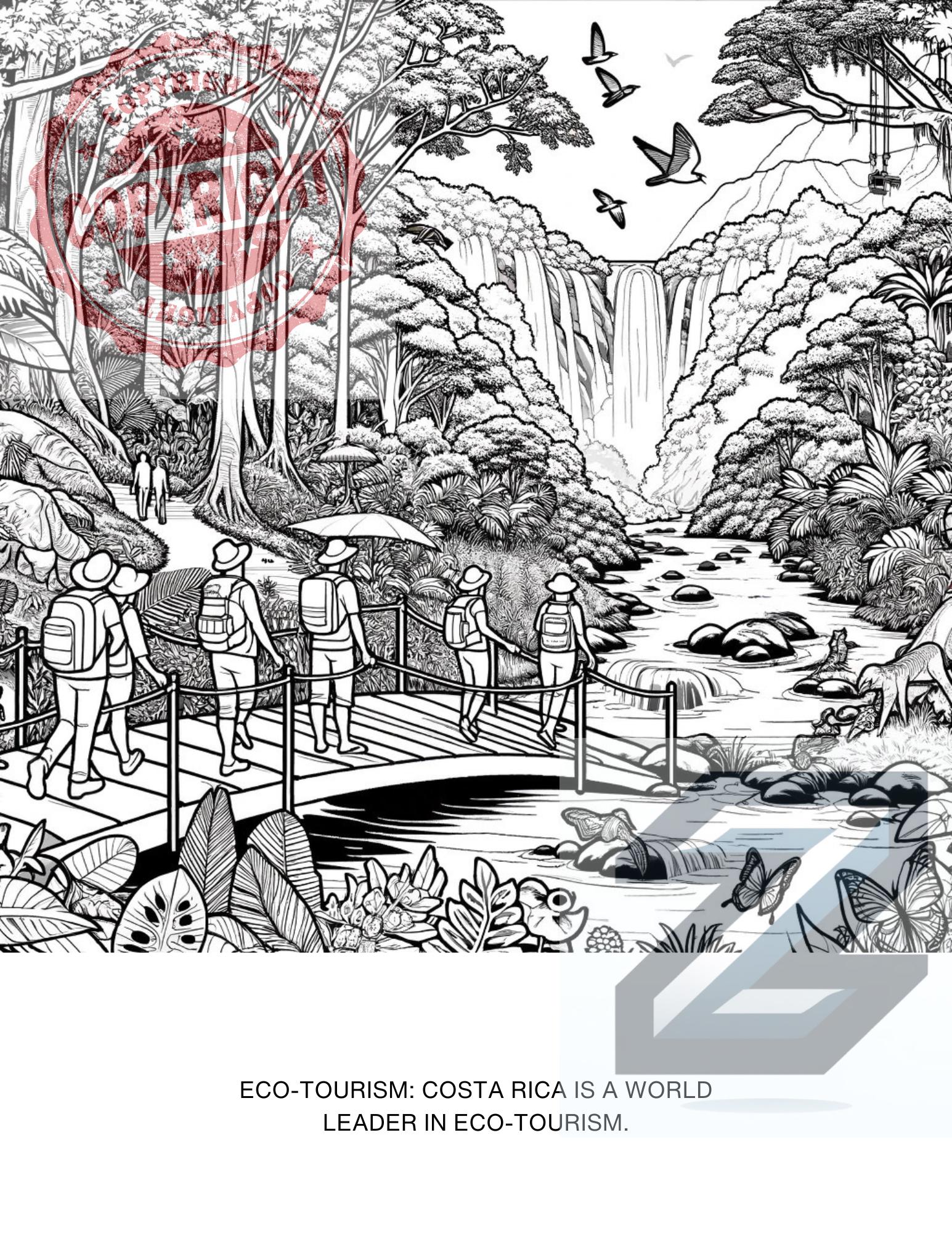 Pura Vida Costa Rica Coloring Pages: Nature and Culture to Color and ...