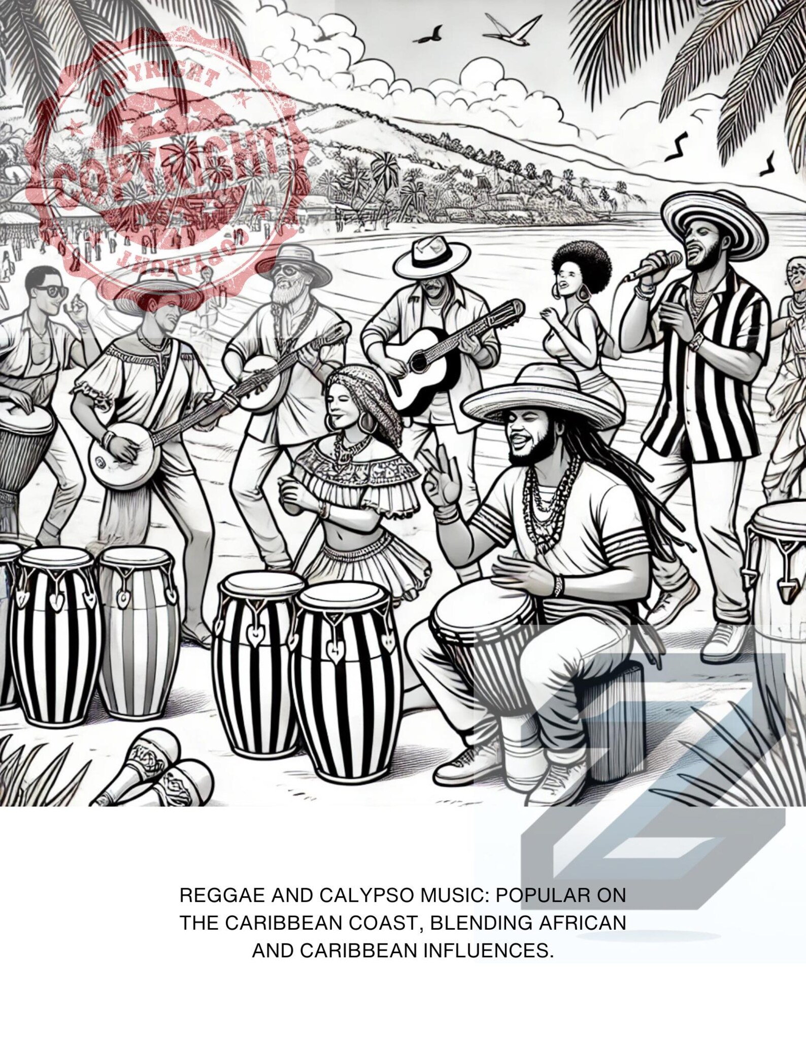 Pura Vida Costa Rica Coloring Pages: Nature and Culture to Color and ...