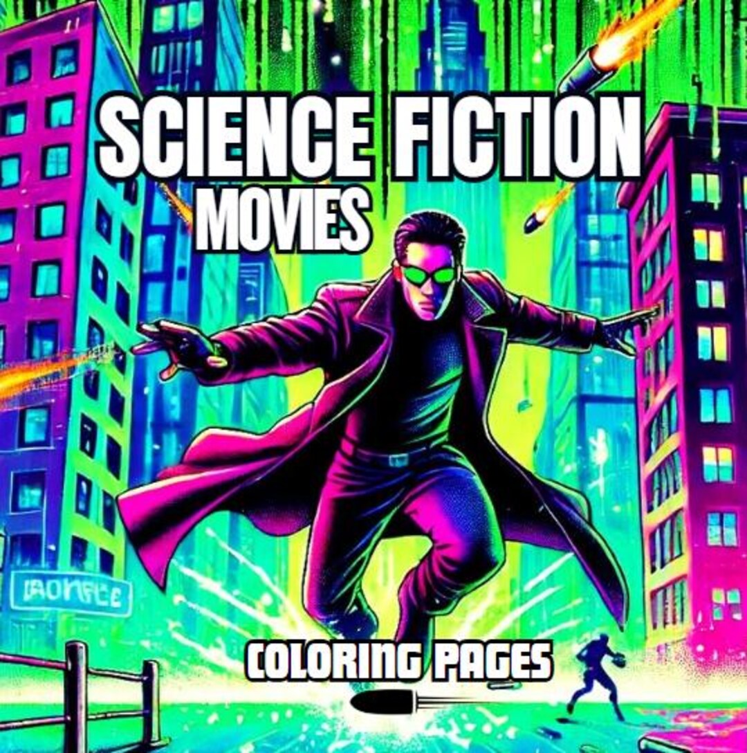 Cinematic Sci-fi Coloring Pages Inspired by Legendary Science Fiction ...