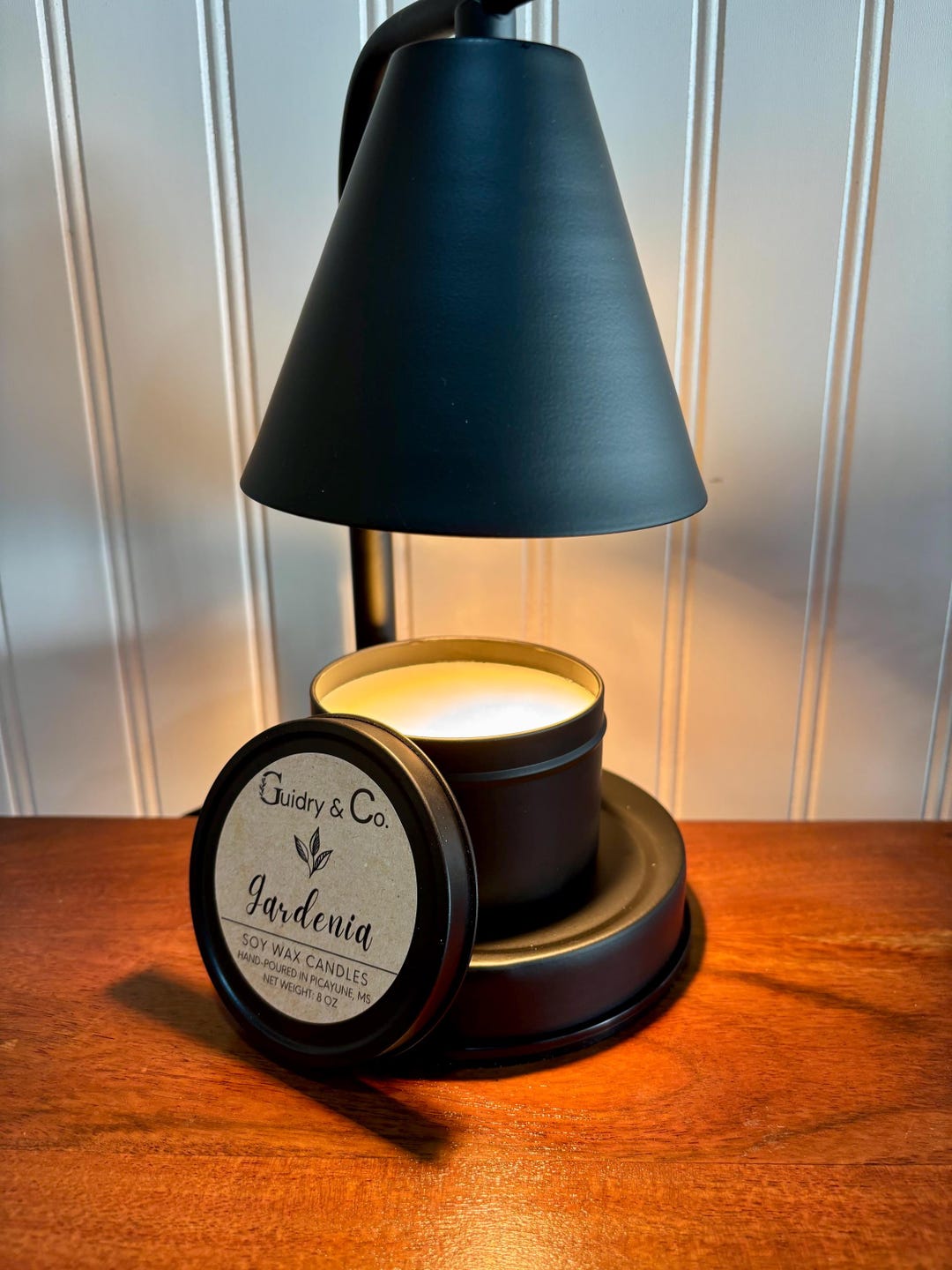 Wickless Soy Candle: Crème Brûlée, Wild Honeysuckle, Gardenia - 8oz ...