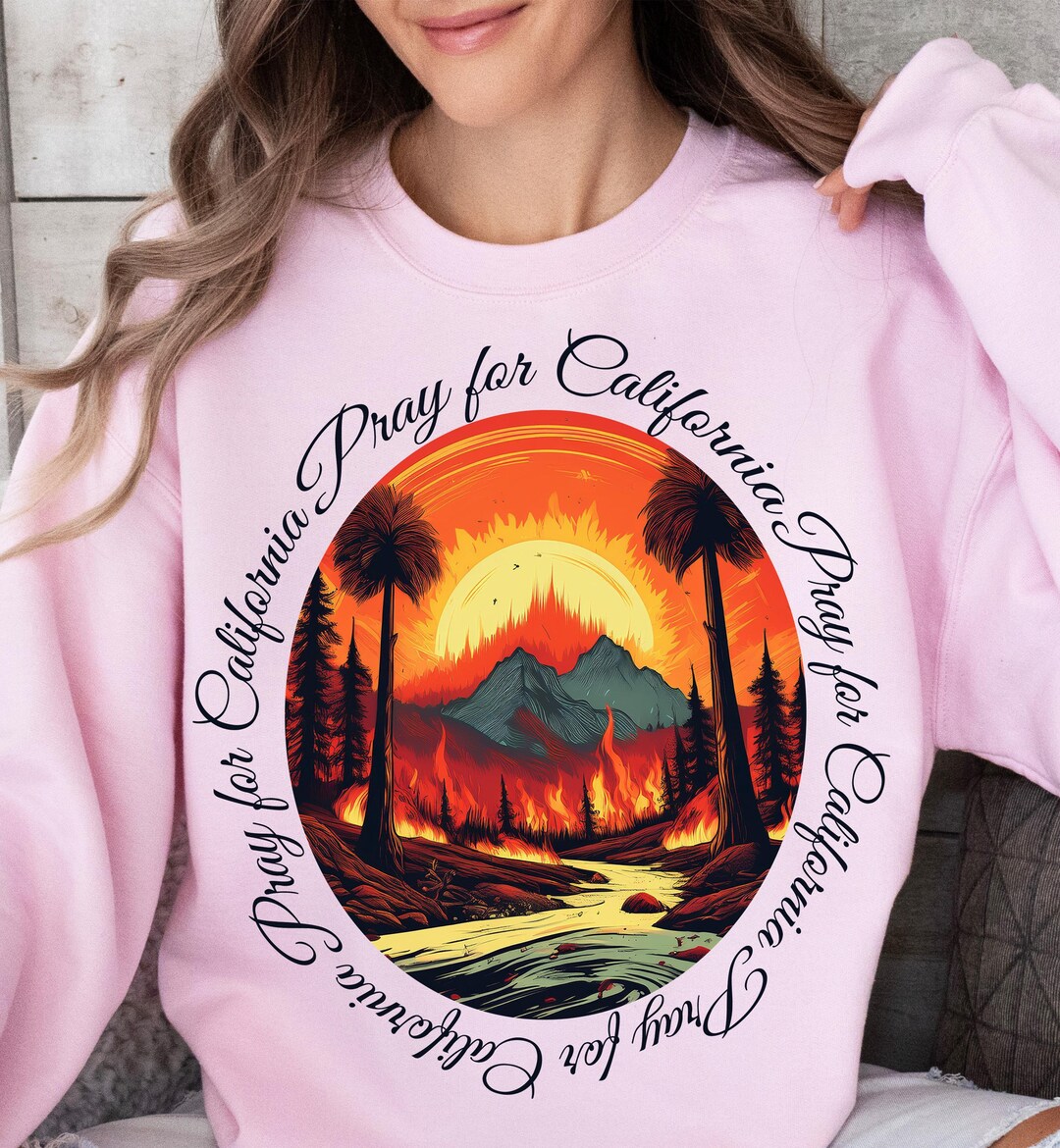 California Fire Shirt, Wildfire Awareness Tee, Support Firefighters ...
