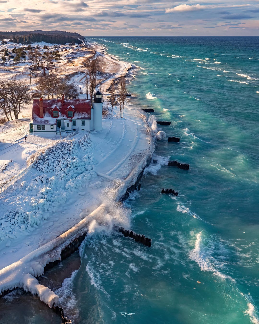 Pure Michigan Point Betsie Lighthouse Lake Michigan Great Lakes M22 ...