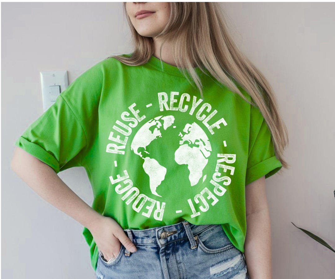 Reduce Reuse Recycle Respect Shirt, Eco Friendly Shirt, Sustainability ...