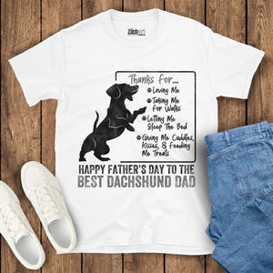 Father's Day Doxie Dad Shirt, Dachshund Dog Dad Gift, Funny Sausage Dog ...