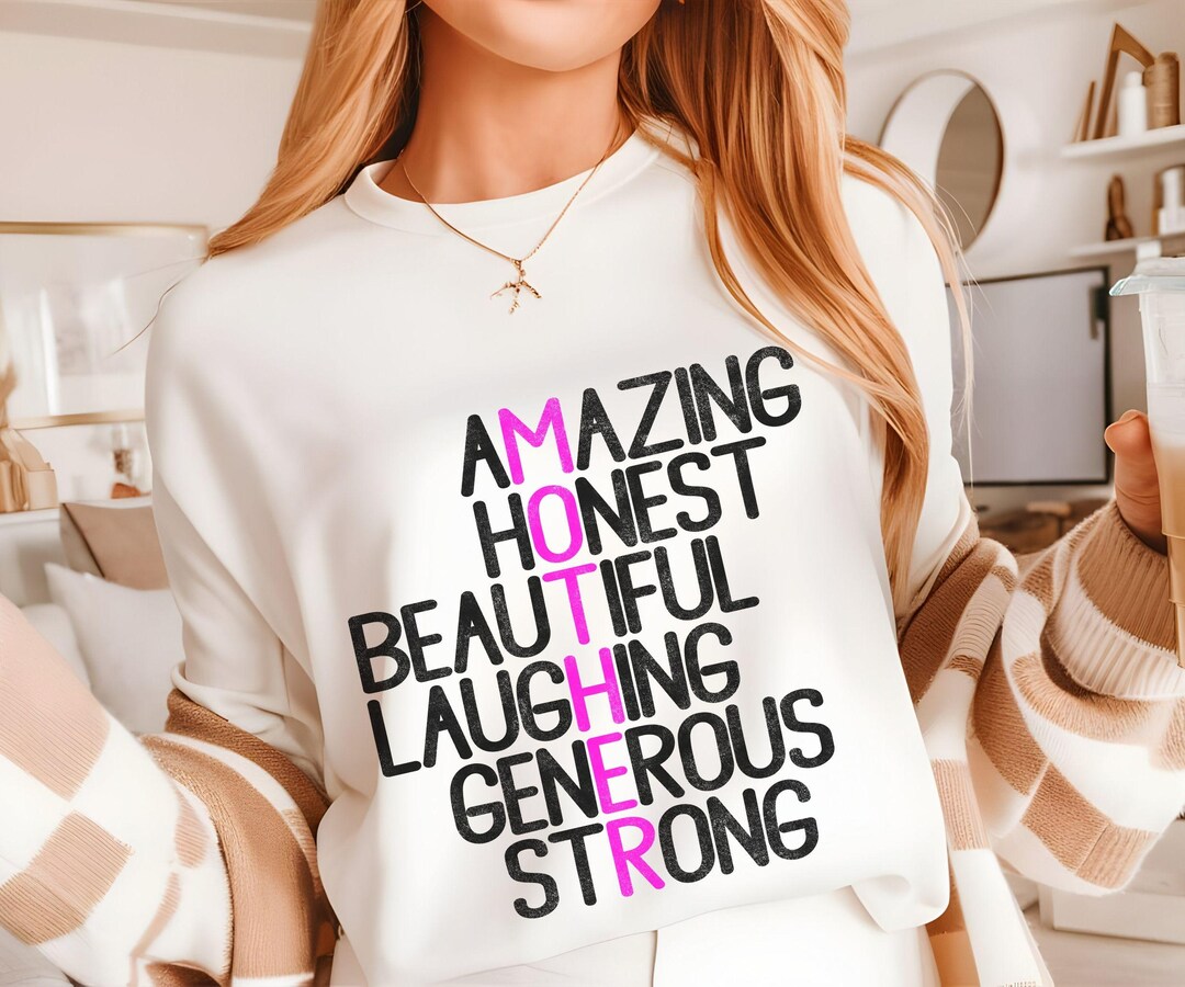 Mother Acronym Shirt, Mothers Day Gift, Amazing Mom Shirt Beautiful Mom ...