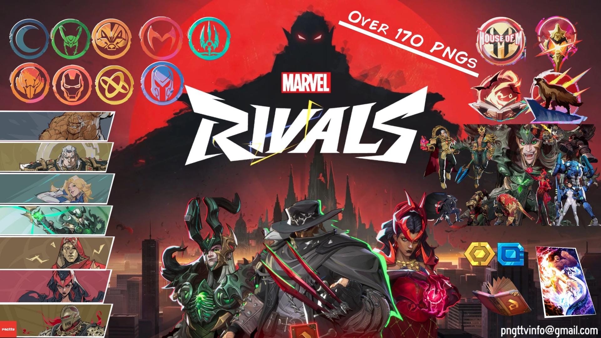 Marvel Rivals Season 1 PNG Superpack! | Over 170 Transparent PNGS ...