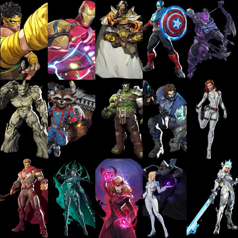 Marvel Rivals MEGAPACK!!! - 616+ Pngs - Digital Clip Art - 4K ...