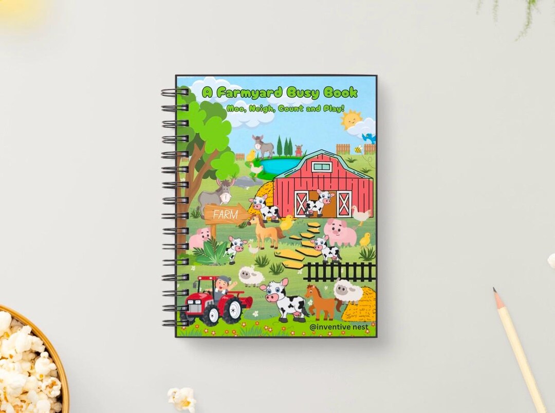 Farmyard Busy Book | Printable Kids Activity Book | Learning and ...