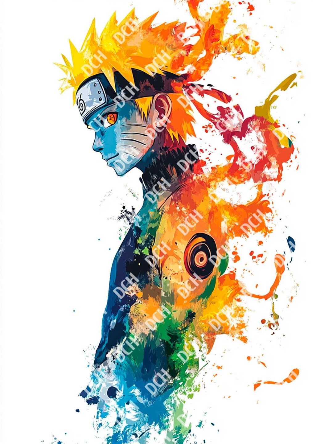 Naruto PNG Bundle of 6 - Digital Art - White Background - Designs for ...