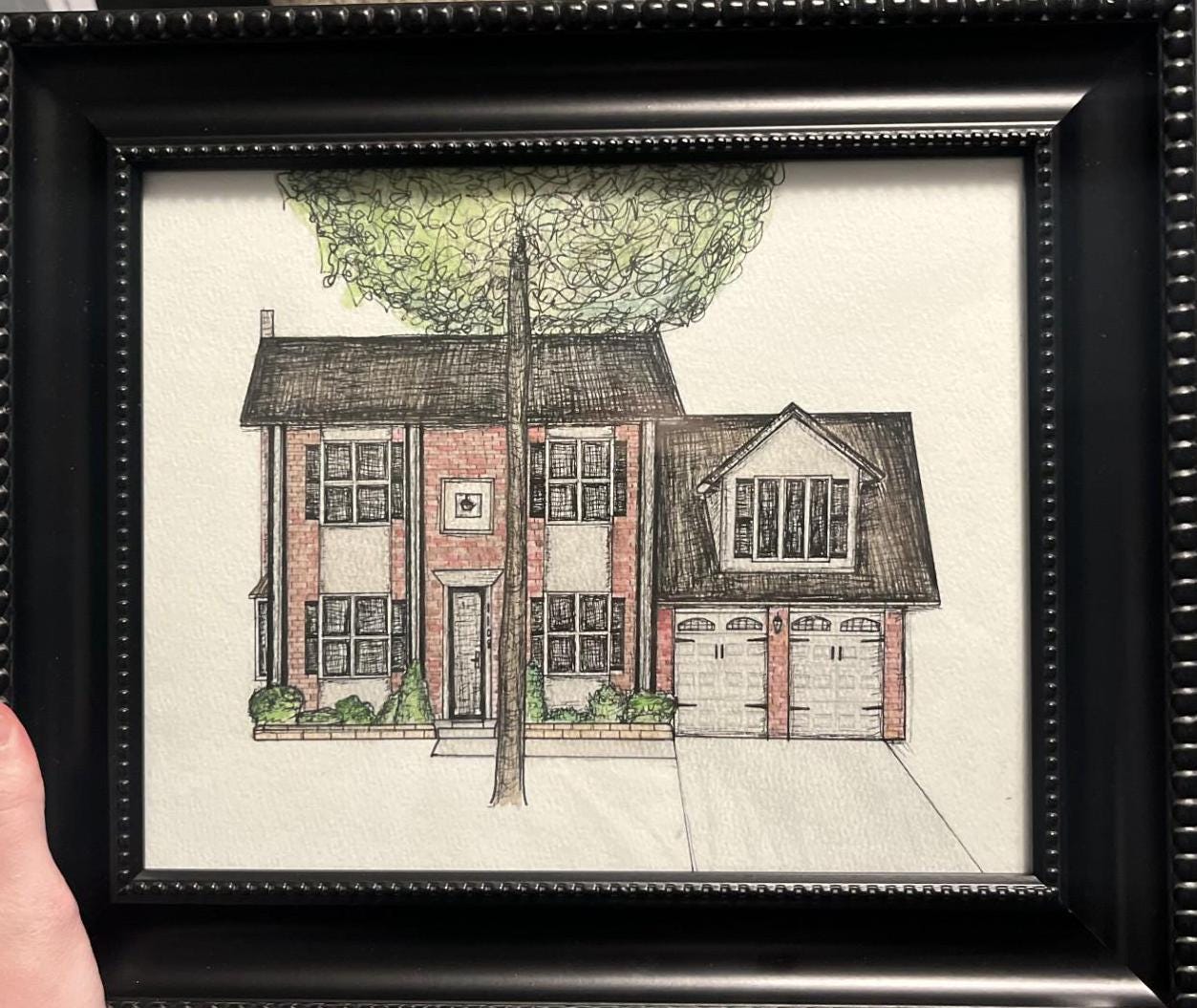 Custom Watercolor House Portrait, Housewarming Gift, Hand Painted House ...