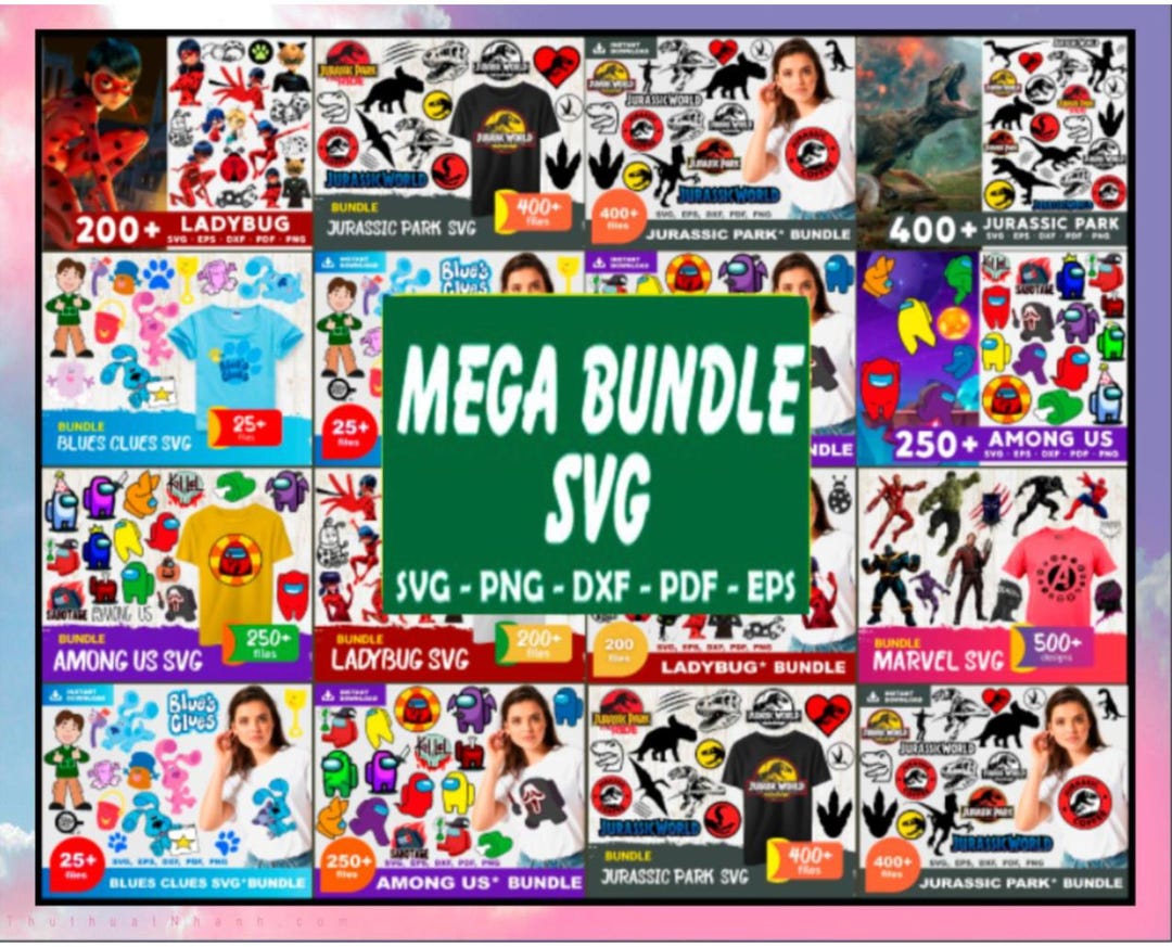 Mega Bundle Svg, Mavel Svg, Among Us Svg, Ladybug Svg - Etsy