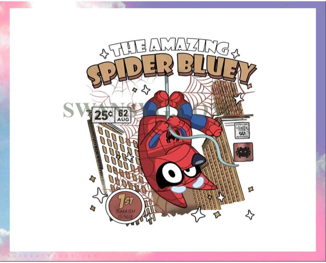 Bluey Spider Man Across the Spider-verse Png - Etsy