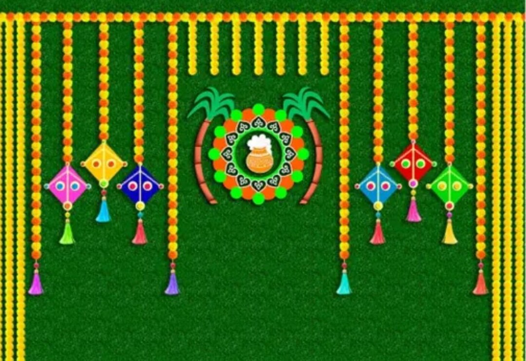 Traditional Pongal Backdrop - Etsy