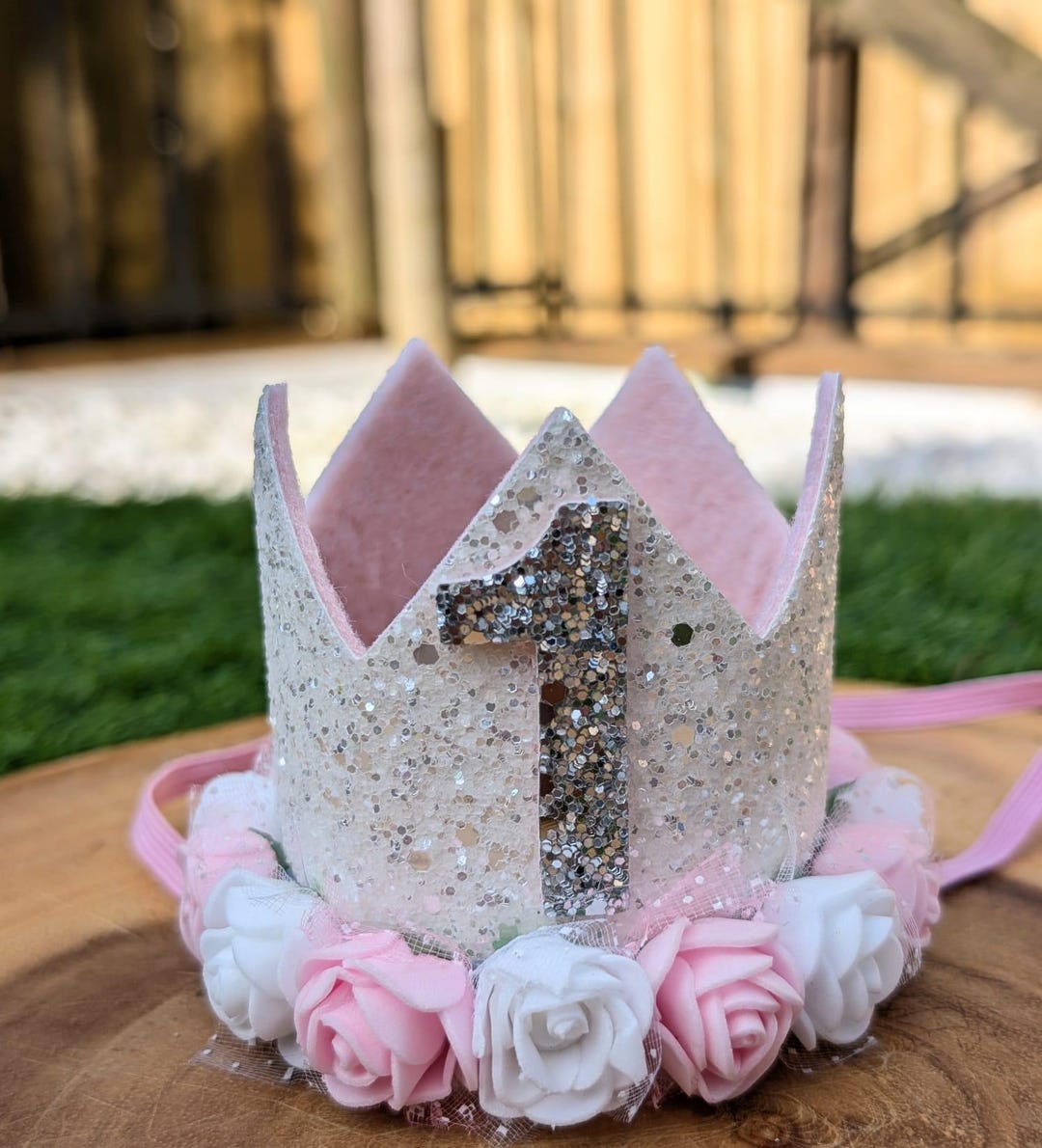 1st Birthday Crown, Cake Smash Crown, Glitter Birthday Crown, Baby Girl ...