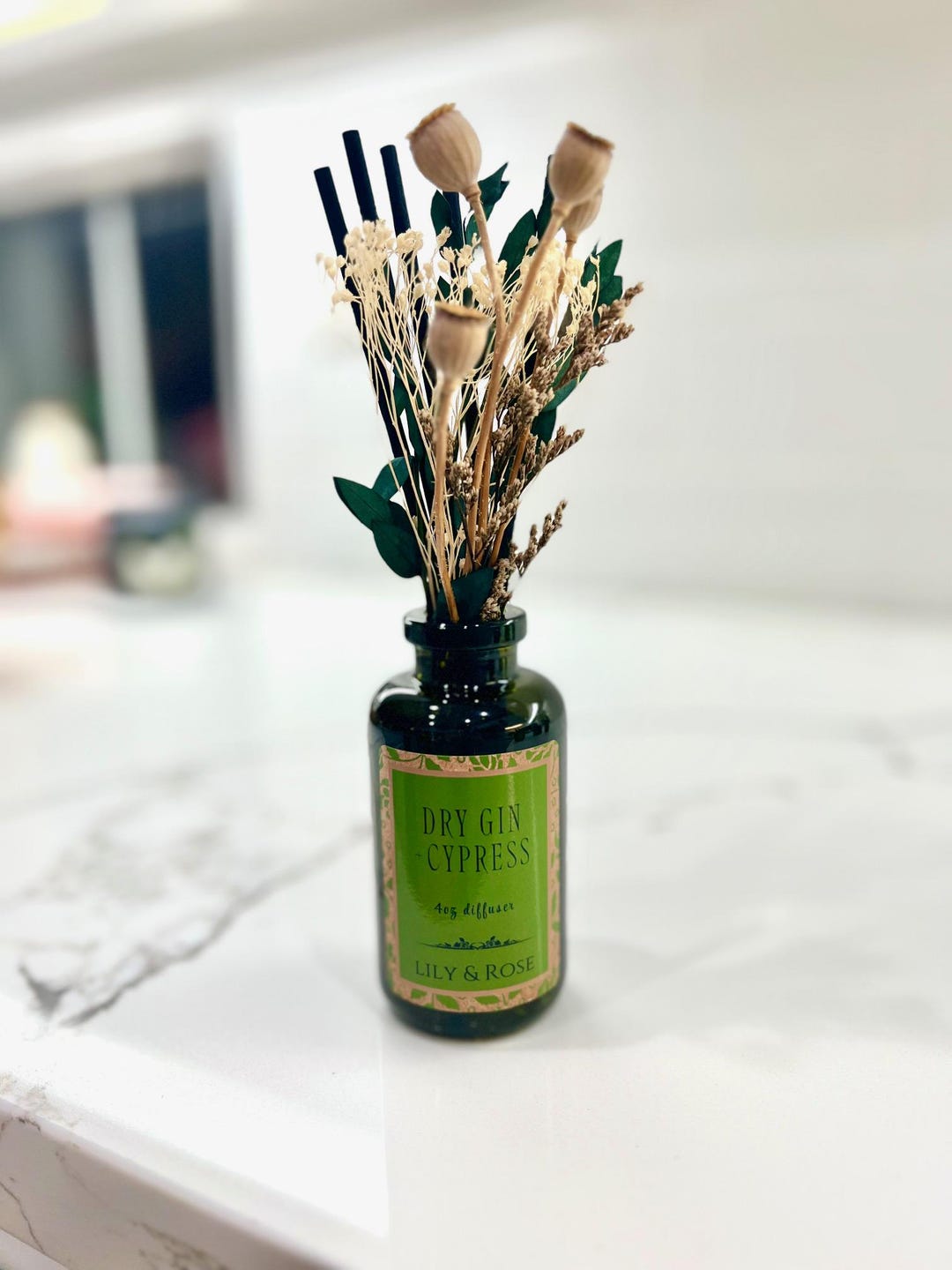 Dry Gin + Cypress | Botanical Reed Diffuser | 4oz - Etsy
