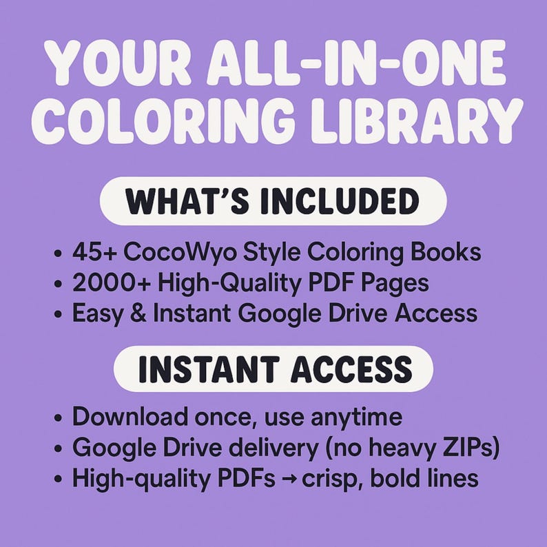 Coloring Books Bundle – 45+ Complete Books | 2000+ Pages | Cozy, Cute ...
