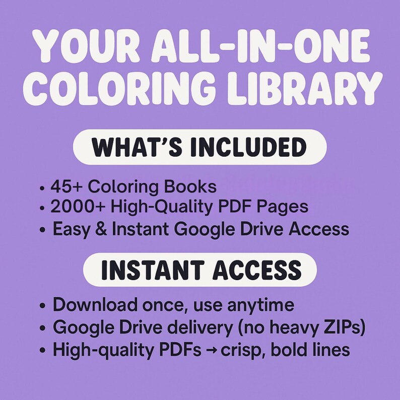 Ultimate Coloring Book Mega Bundle – 2000+ Pages | Well Organized ...
