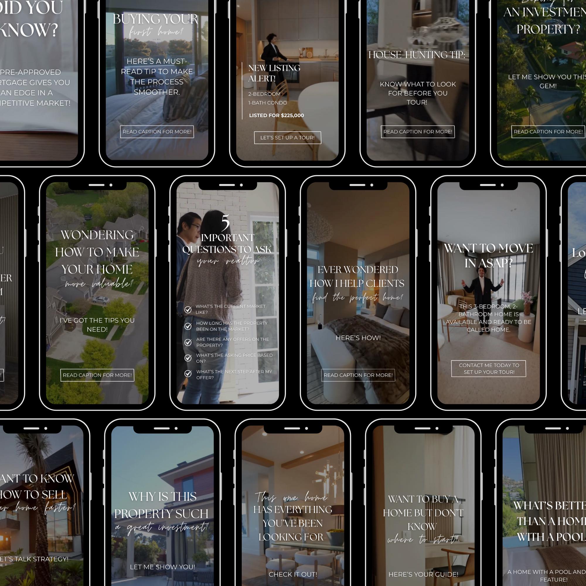 80 Real Estate Reels Template, Real Estate Social Media Videos, Real ...