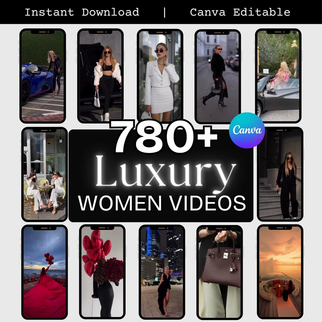780+ Luxury Women Reel, Instagram Luxury Video Reels, Faceless Digital ...
