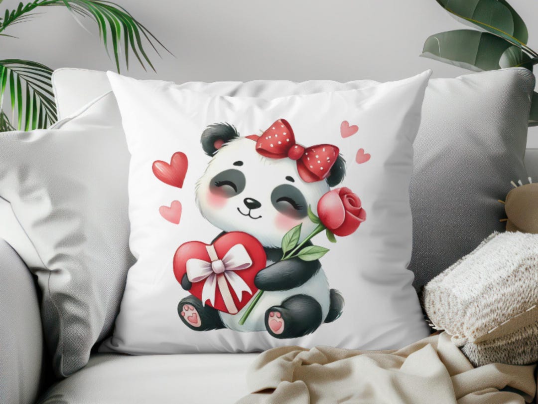 Valentine Panda Clipart Image, Cute Pandas in Love PNG, Digital ...