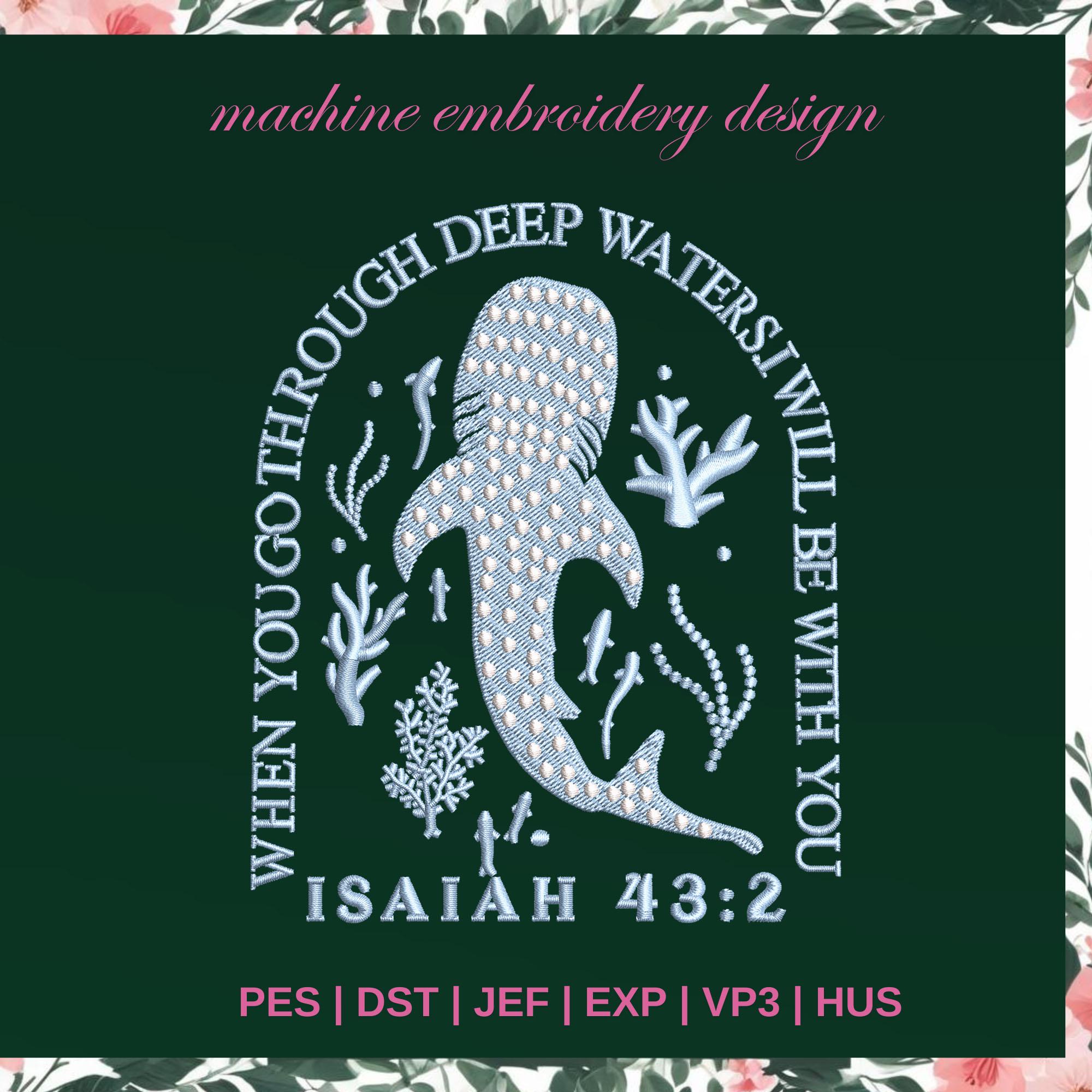 Whale Shark Embroidery Designs,christian Ocean Machine Embroidery ...