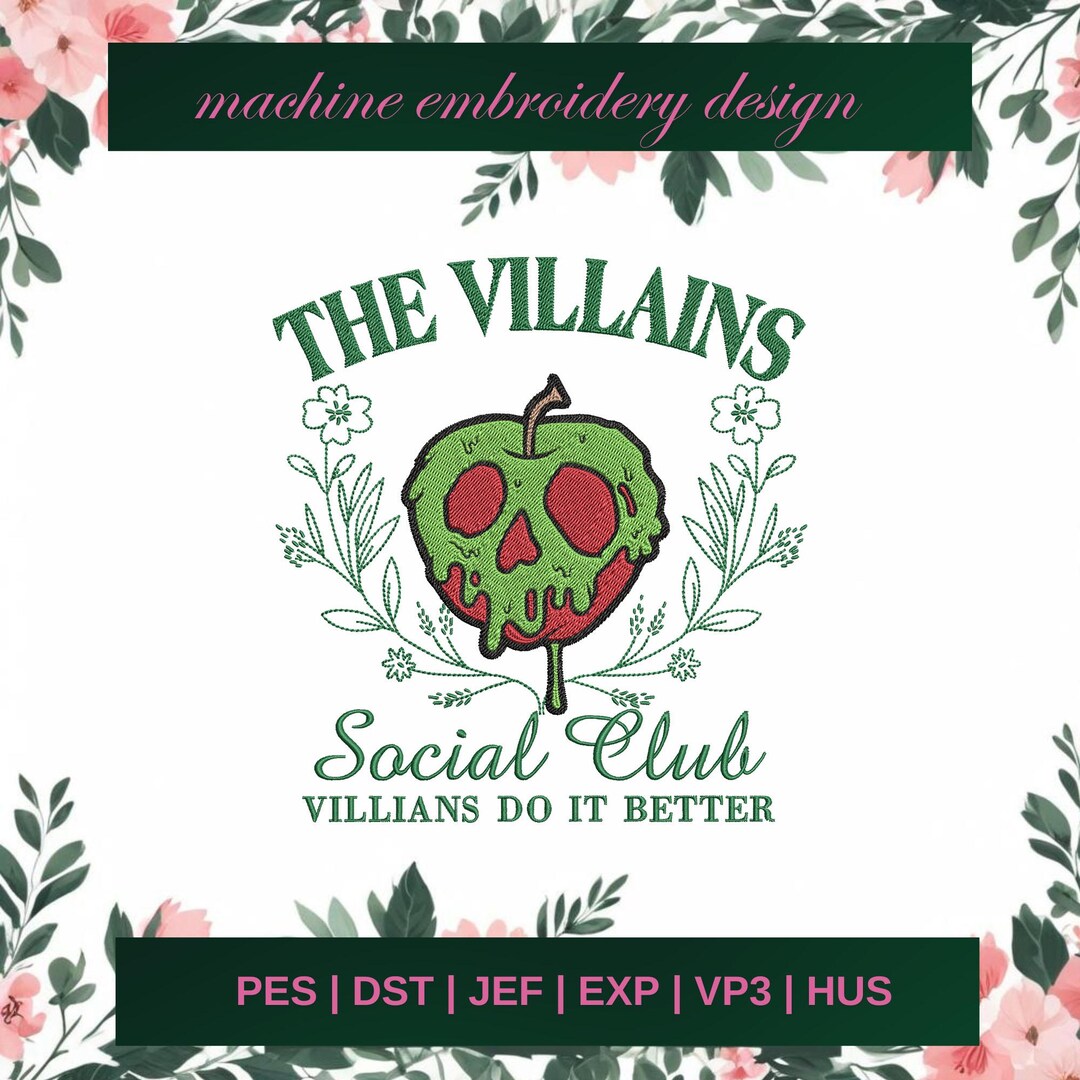 The Villains Halloween Embroidery Designs,the Villains Machine ...