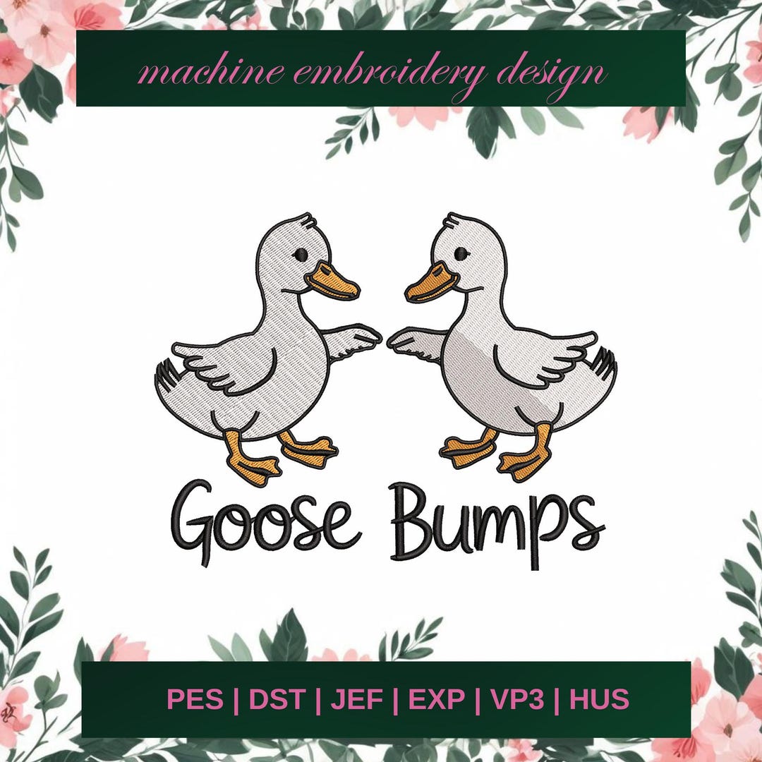 Goose Bump Embroidery Designs, Funny Goose Machine Embroidery Designs ...