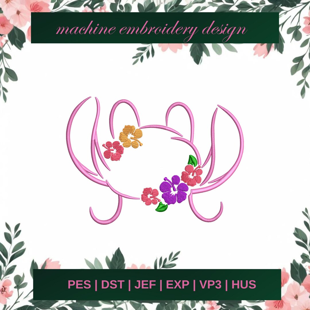 Cute Pink Embroidery Designs, Pink Alien Machine Embroidery Designs ...