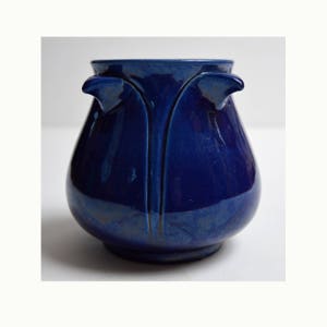 Hand Thrown Japanese MODERNIST AWAJI Blue Pottery Vase - Etsy
