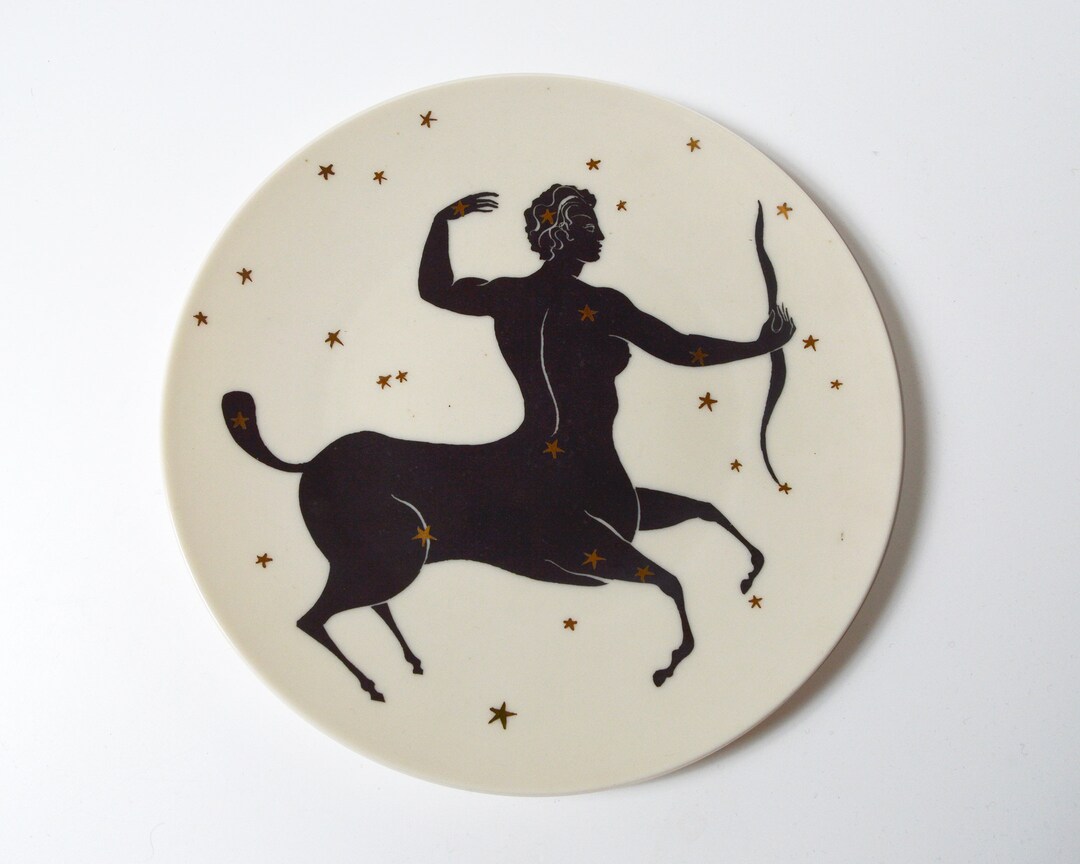 MERLIN HARDY Porcelain Centaur Plate Made for Gumps - Etsy