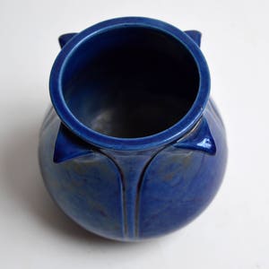 Hand Thrown Japanese MODERNIST AWAJI Blue Pottery Vase - Etsy