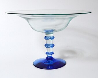 Blue Blenko Bowl | Etsy