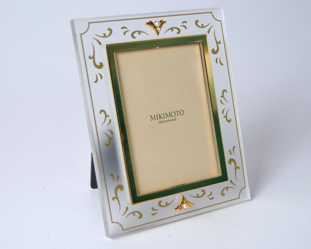 MIKIMOTO Pearl Lucite Picture Frame - Etsy