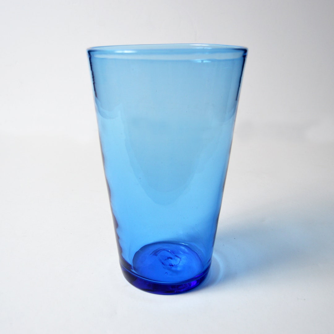 Vintage BLENKO 366M Persian Blue Vase WAYNE HUSTED - Etsy