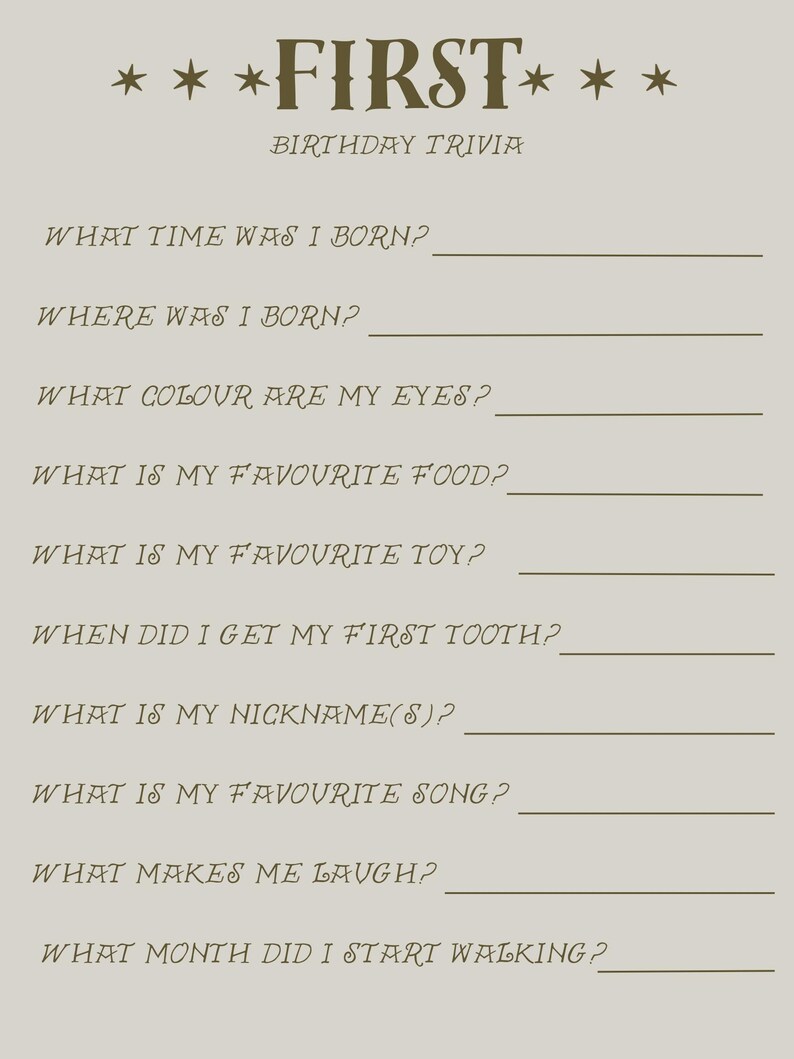 Western Rodeo Themed First Birthday Party Printables Package. Includes ...