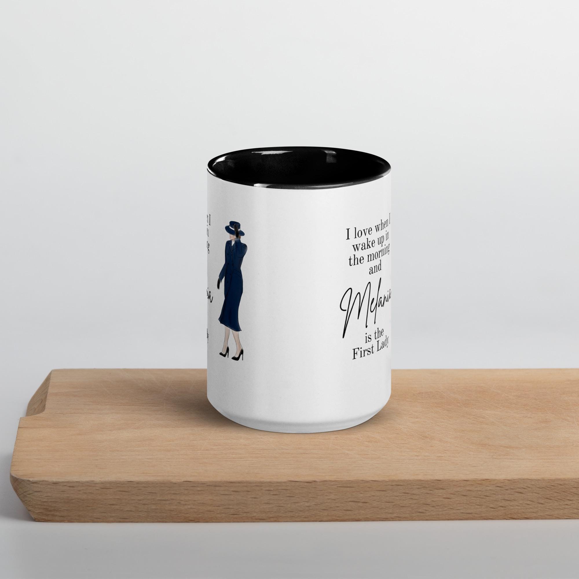 Melania Trump - First Lady Inauguration Day Outfit Mug With Color ...