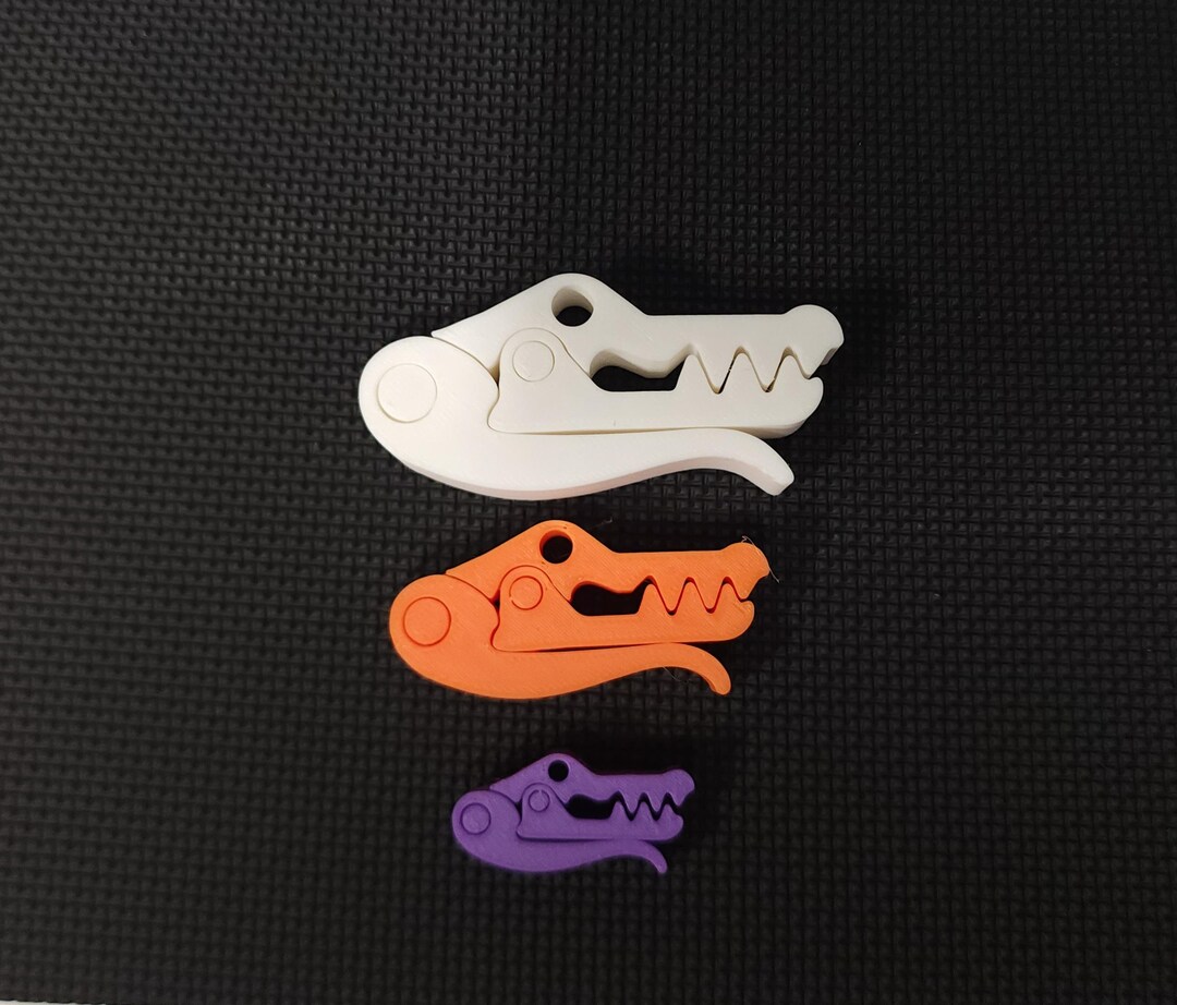 Gator Head Chip Clips: Fun Kitchen Storage - 3 Pack - Etsy