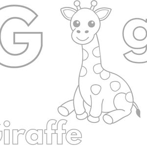 Alphabet Animal Coloring Pages - Printable Digital Download for Kids ...