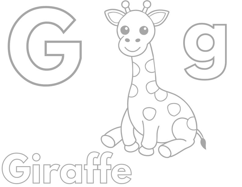 Alphabet Animal Coloring Pages Printable Digital Download for Kids ...