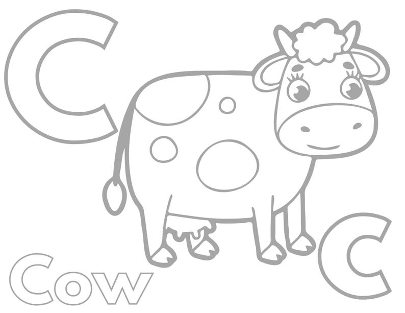 Alphabet Animal Coloring Pages Printable Digital Download for Kids ...