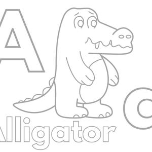 Alphabet Animal Coloring Pages - Printable Digital Download for Kids ...