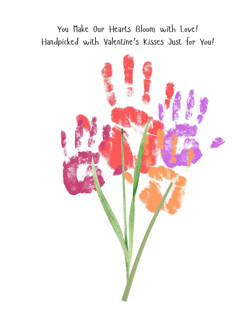 Valentine's Day Handprint Art Printables | Cute & Creative Kids Craft ...