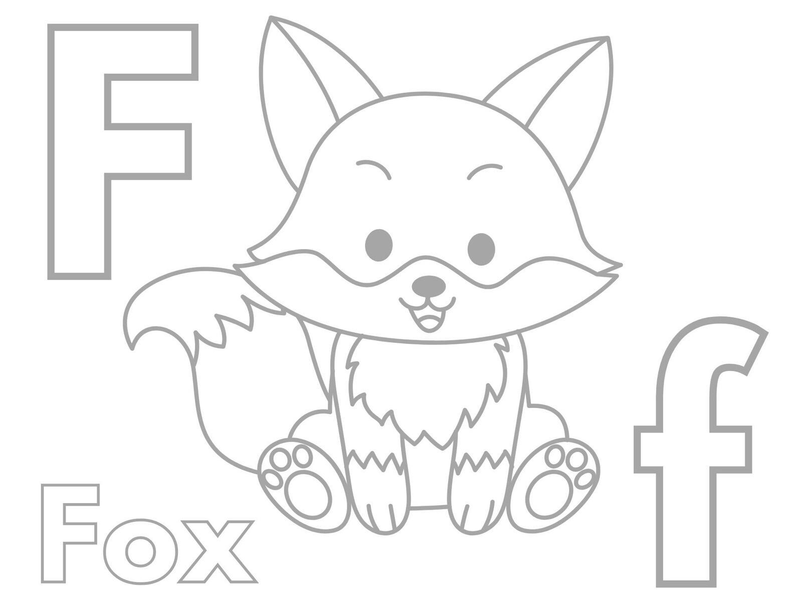 Alphabet Animal Coloring Pages Printable Digital Download for Kids ...