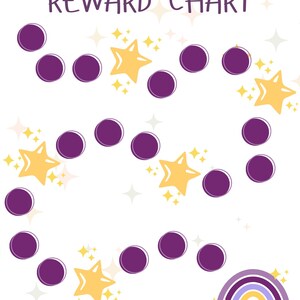 Kids Reward Chart Star Tracker Digital Print for Rewards - Etsy