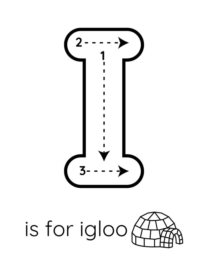 A-Z Alphabet Tracing and Coloring Sheets for Kids | Digital Download - Etsy